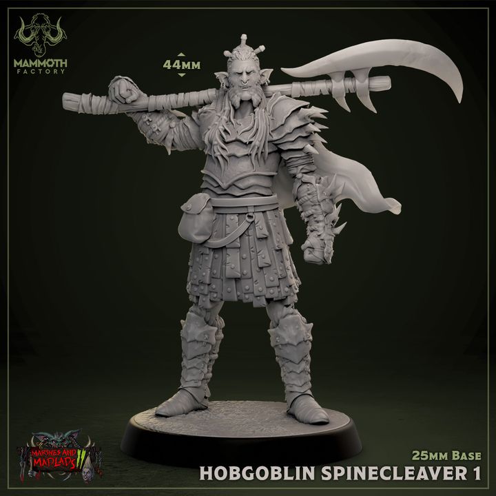 3D Printable Hobgoblin Spinecleaver Warband (7 Miniatures) by Mammoth Factory